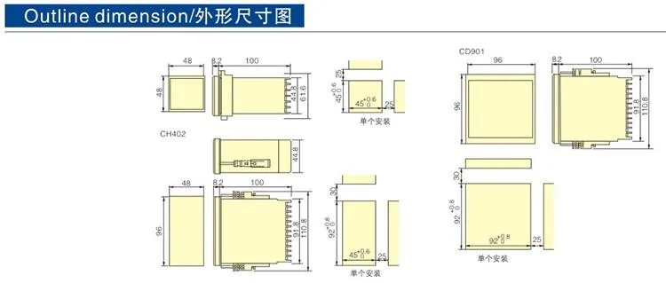 Cd101 Ch102 Industrial Digital Led Heating Cooling Adjust Temperature ...