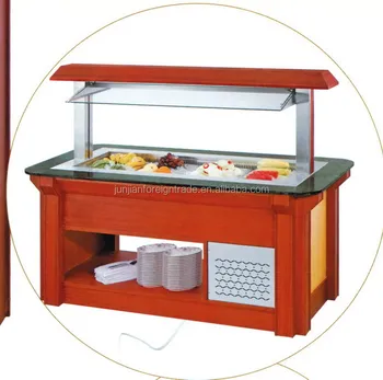 Fan Cooling Restaurant Equipment Salad Bar Buffet Food Chiller Made In ...