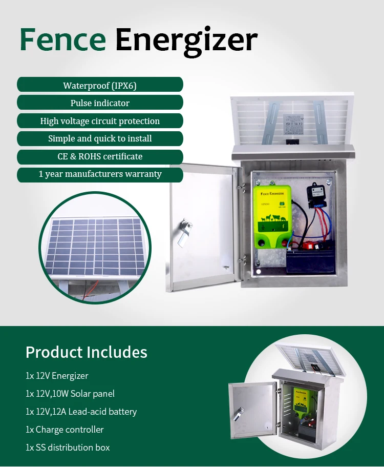 1j Security Electric Fence Energizer For Power Solar System - Buy Fence ...