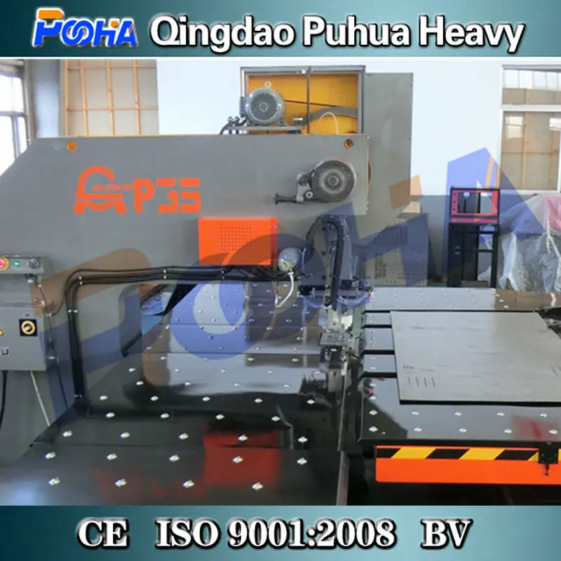 Amd-p Sheet Metal Cnc Turret Punch Machine/cnc Rectangle Hole Embossing ...