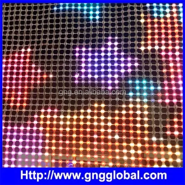 Soft and Flexible LED Grid Screen for Building LED Mesh Media Facade