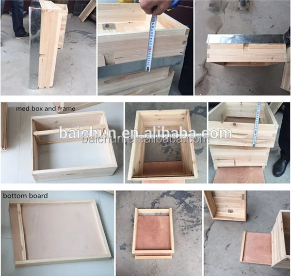 Two Layers 10 Frames Wooden Langstroth Bee Hive - Best Price
