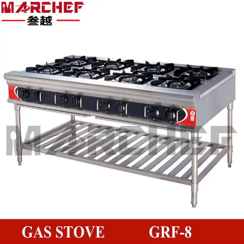 8 Burners Free Standing Type Commercial Kitchen Restaurant Equipment ...