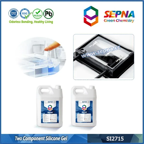 Si2715 Excellent Waterproof Silicone Rubber Elastomer Dielectric Gel ...