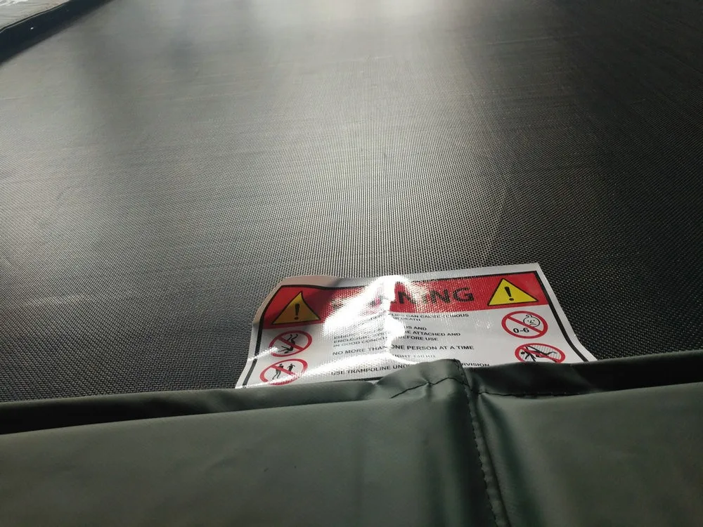 14x16ft High Bounce Spring Black Plating Outdoor Trampoline