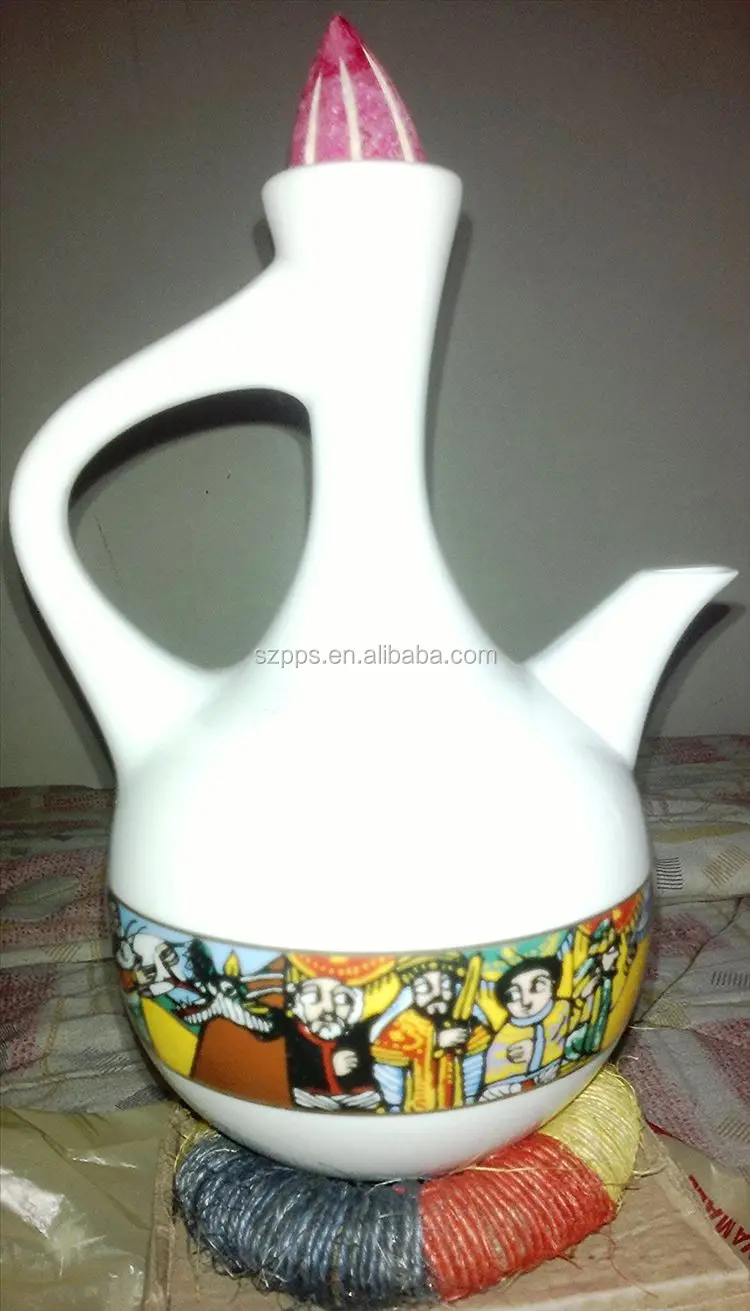 Ceramic Jebena for Ethiopian Tilet Designs - Sustainable & Customizable