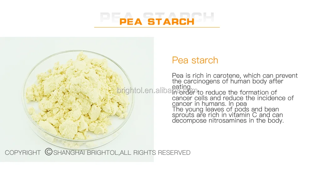 Organic Natural Modified Pea Starch - Buy Pea Modified Starch,Pea ...