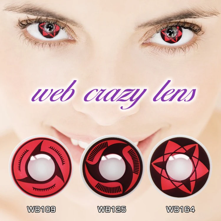 Halloween Crazy Solid Color Contact Lenses Can Mix Colors - Buy ...