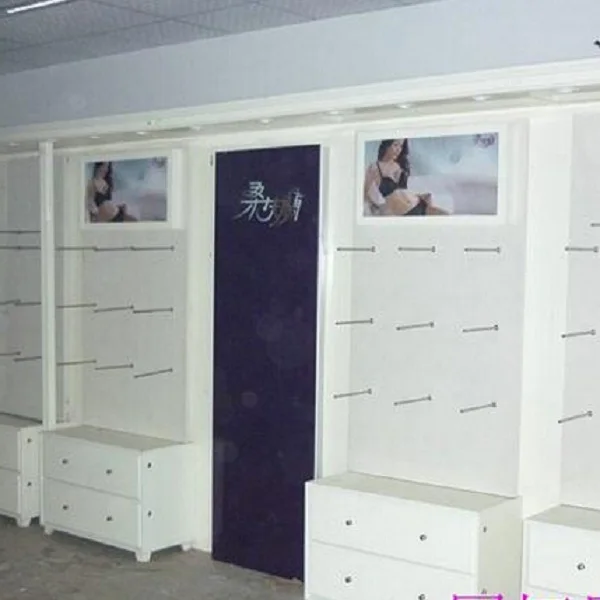 Novo Design De Moda Lingerie Sex Shop Decoração Para Loja De Roupas íntimas Cremalheiras De