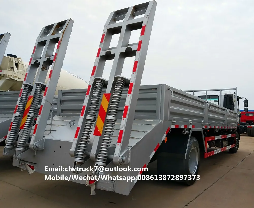 Reinforced 10ton Cargo Truck with Rear Hydraulic Ladder