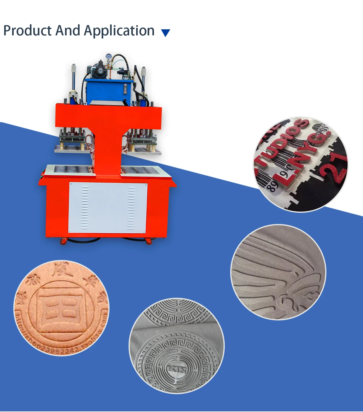 New Patent Design High Frequency Textiles Jeans Embossing Machine