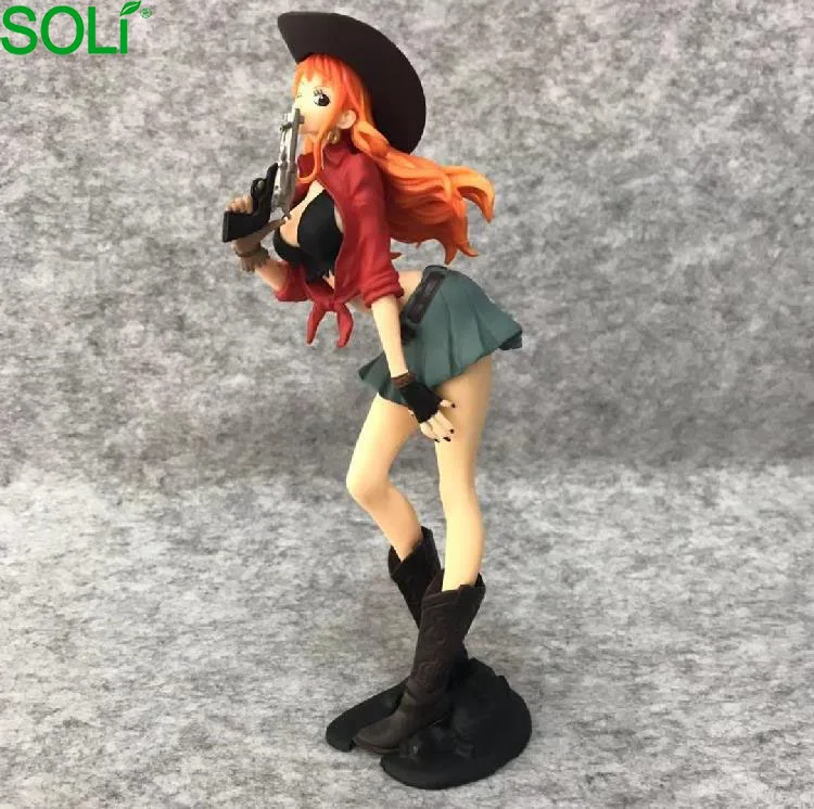 One Piece Cowboy Nami Take A Gun Sexy Nami Plastic Action Figure Custom - Buy Plastic Action ...
