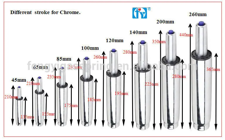 Office Chair Hydraulic Shock Absorber Supplier Precision Seamless Steel ...