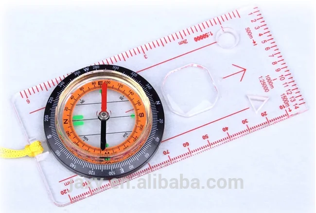 Professional Map Compass Ruler Compass For Map Measure And Drawing ...