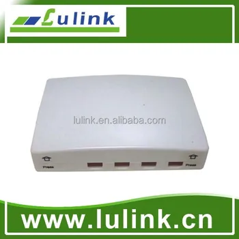 Fiber Optic Wall Outlet 4 Ports - Buy Fiber Wall Plate,Fiber Faceplate ...