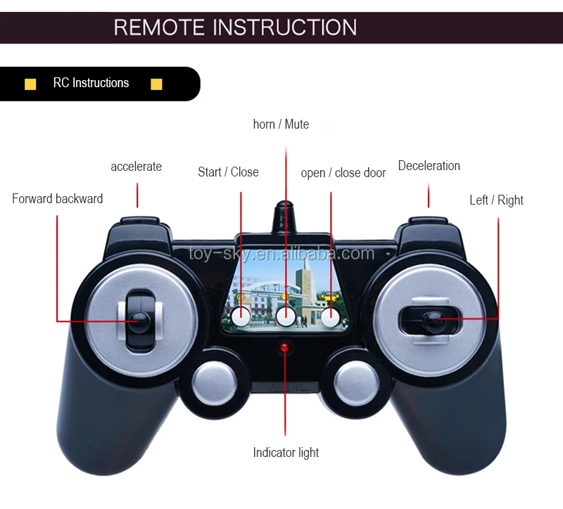 Simulation Radio Remote Control School Bus 2.4g Radio Rc Car Toys For ...