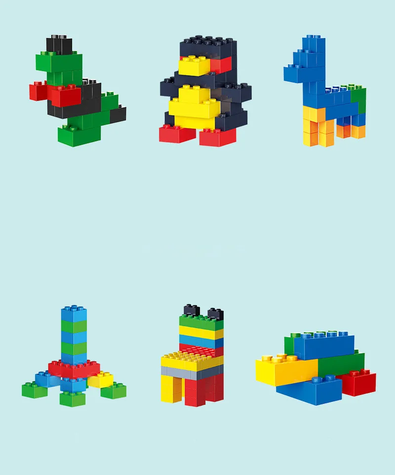 250 Pieces Plastic Classic Building Bricks Kit - DIY Toy