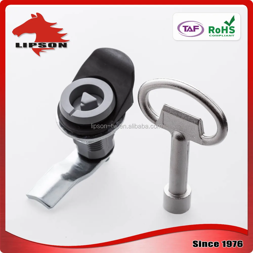 Lm-816-1 Electric Cabinet Triangle Key Cylinder Die Cast Black Fixed ...