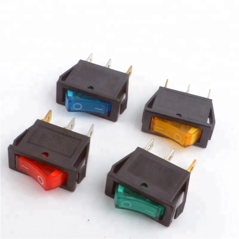 Kcd3 T85 3 Pin Illuminated Black Rocker Switch With Good Price - Buy ...