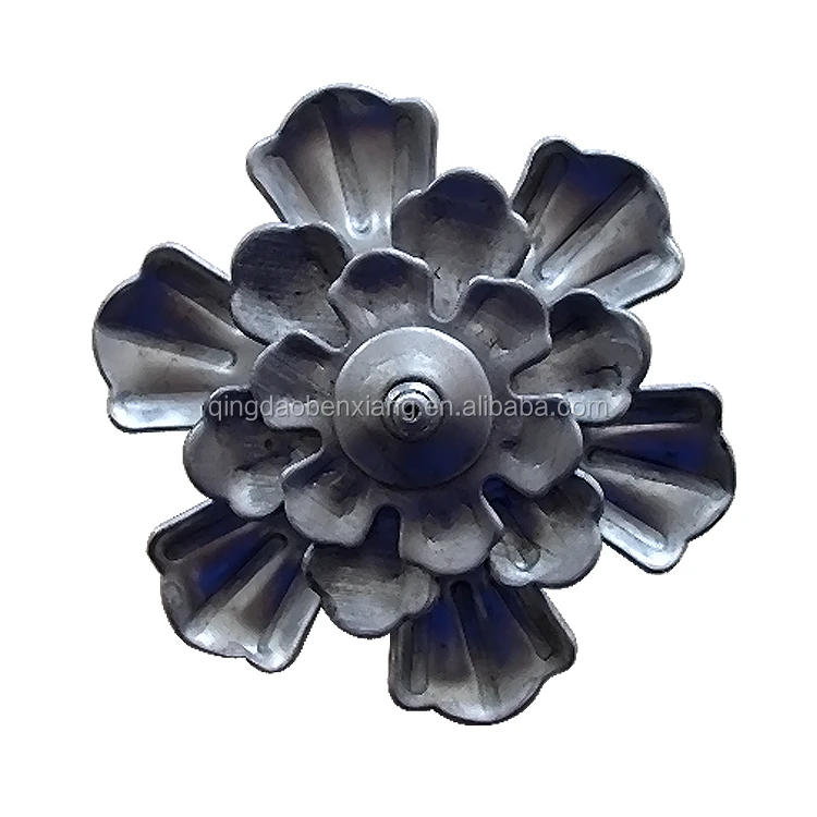 Iron Main Gate Decoration - Wrought Iron Cast Steel Flowers