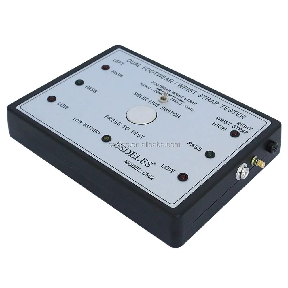 Esd Tester For Antistatic Wrist Band Anti Static Shoes Heel Grounders ...