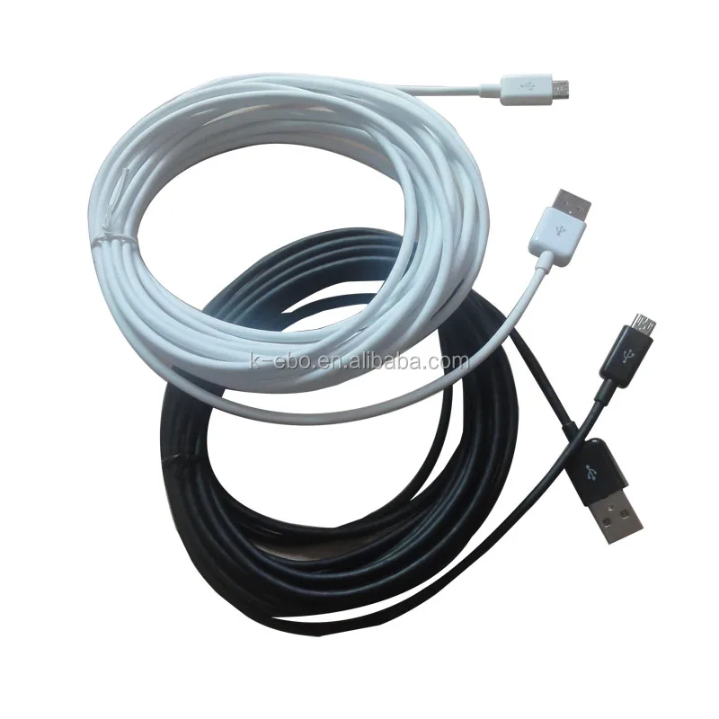 5meter Micro Usb Data Cable Rohs Pure Cooper With Braid Shield - Buy ...