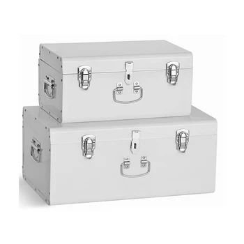Small Galvanized Colorful Metal Trunk Box - Buy Metal Trunk Box,Vintage ...