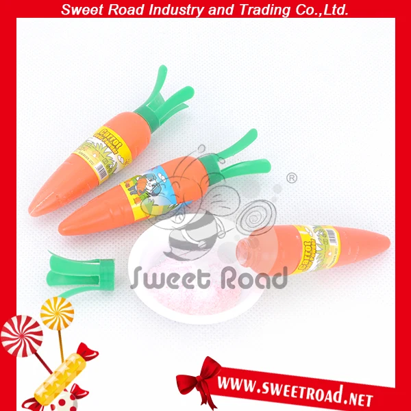 Vegetable Carrot Shaped Sour Powder Candy - Buy Carrot Shaped Powder ...