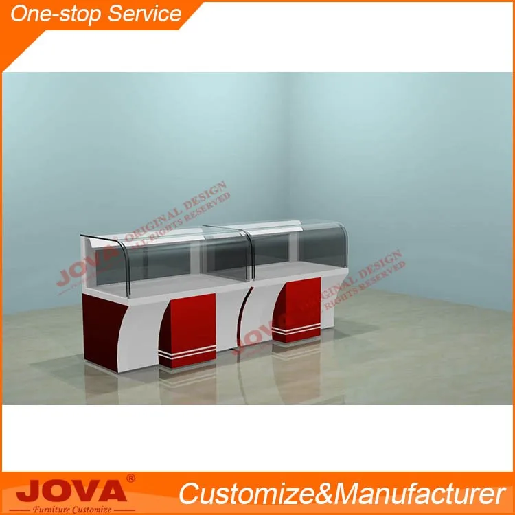 Modern Mdf And Glass Mobile Shop Counter Design With Several Optional ...
