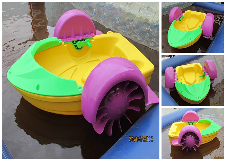One Person Max Load Kids 60kg Paddle Wheel Pedal Boat - Buy Plastic ...