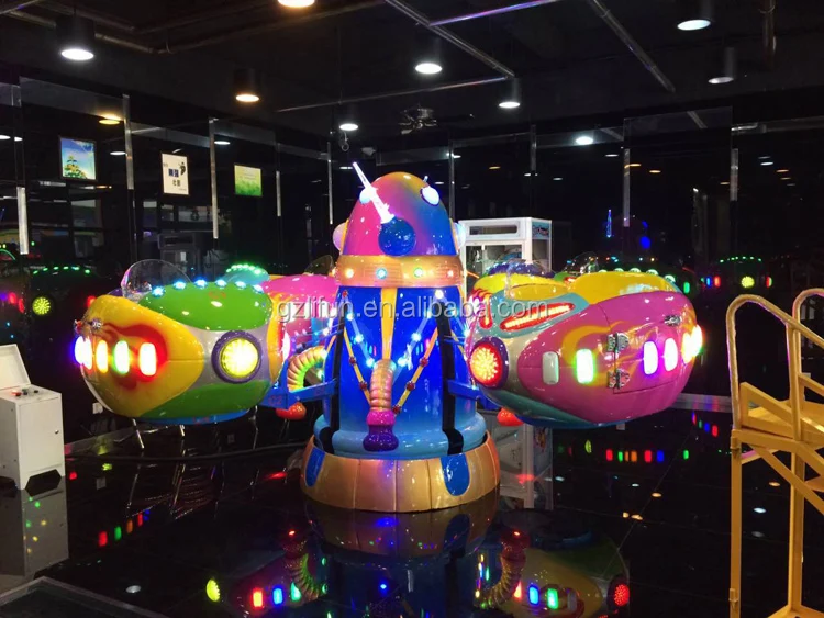 Rotary Lifting Helicopter Kiddie Ride No.1 Space Station For Amusement ...