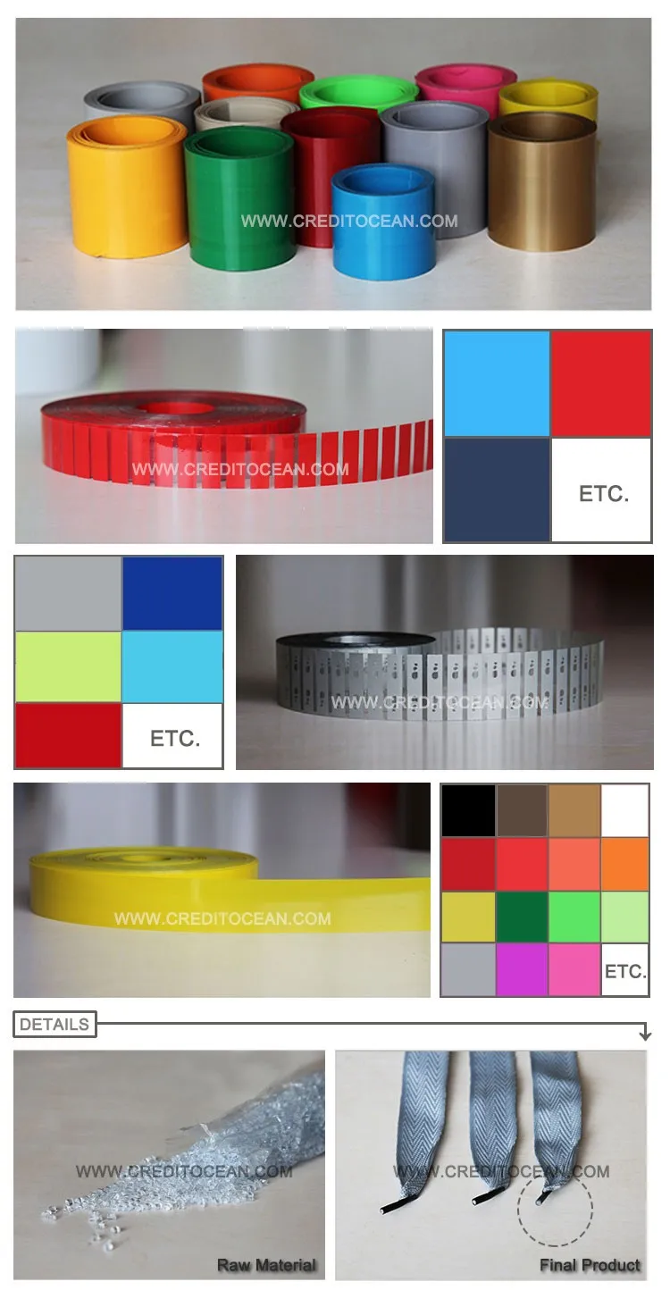 Credit Ocean Colourful Acetate Film for Shoe Lace Tipping