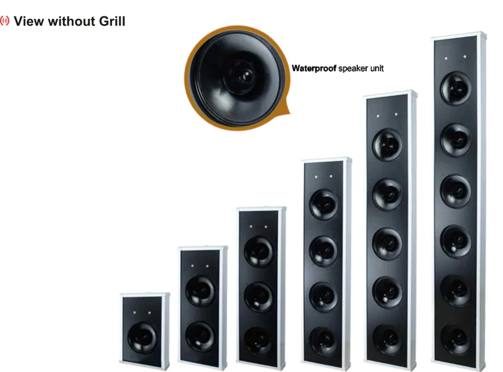 Rh-audio Full Weather Column Speaker With Waterproof Ip 65 Rated For ...
