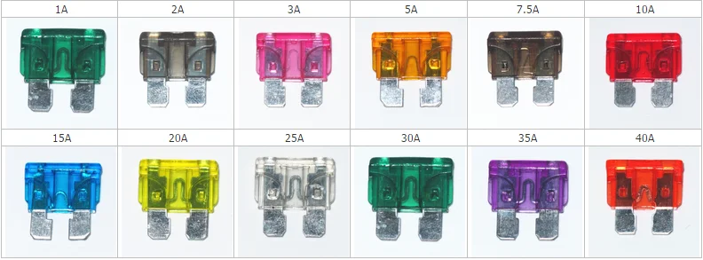 Atc Fuse Auto Car Boat Motorcycle Blade Sizes Fuse Micr Fuse Holder ...
