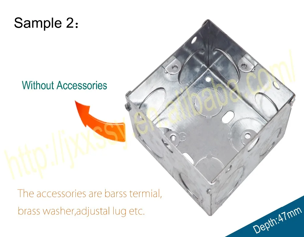 Metal British Standard 3x3 Gi Box Metal Electric Junction Box - Buy ...