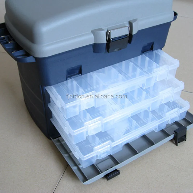 FJORD PP Plastic Multi-function Assortment Fishing Box Fishing Tool Box ...