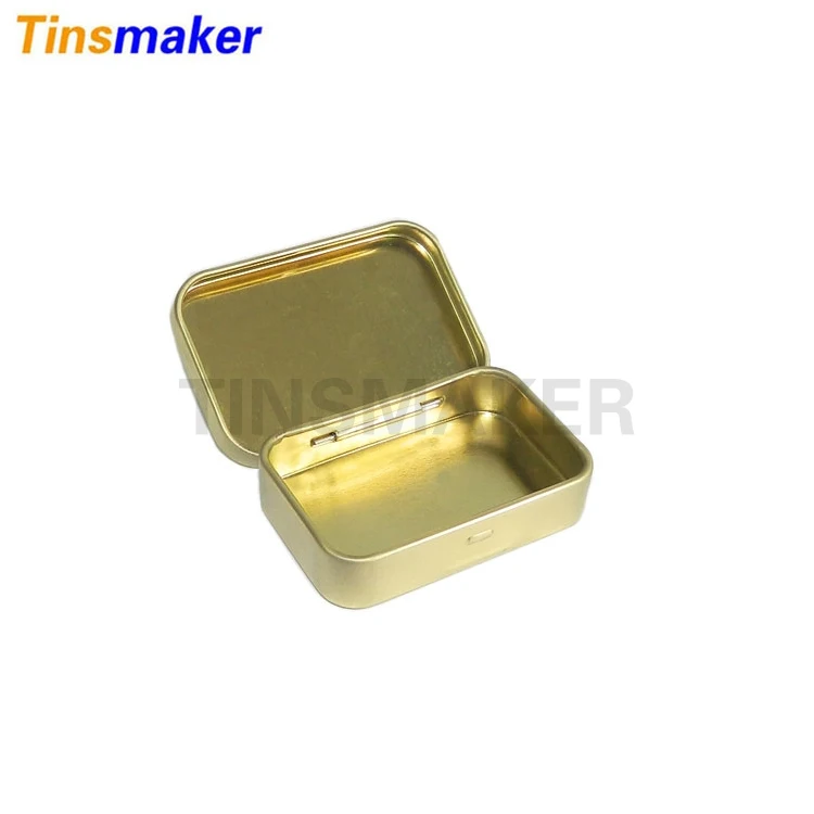 Aluminium Rectangular Hinged Tin Containers On Sale Tin Can Wholesale ...