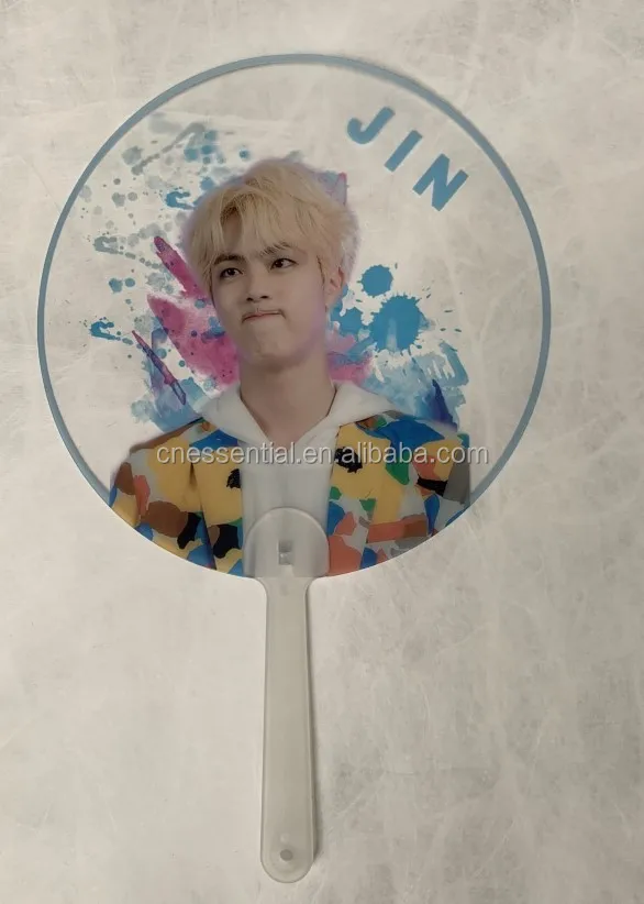 Custom Transparent Clear Plastic Pvc Hand Fan With Customized Design ...