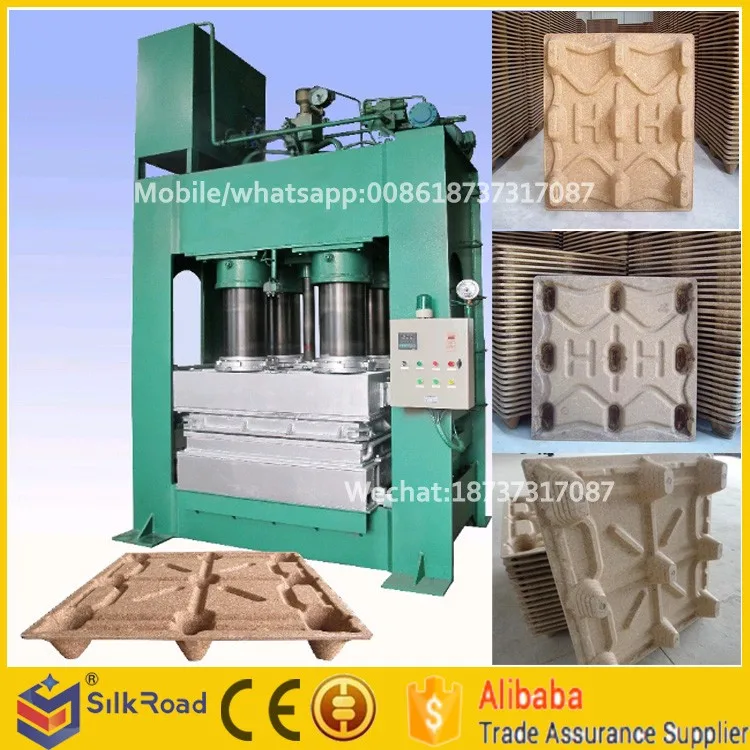 Hydraulic Press Wood Pallet Making Machine / Wood Recycling Machine In ...