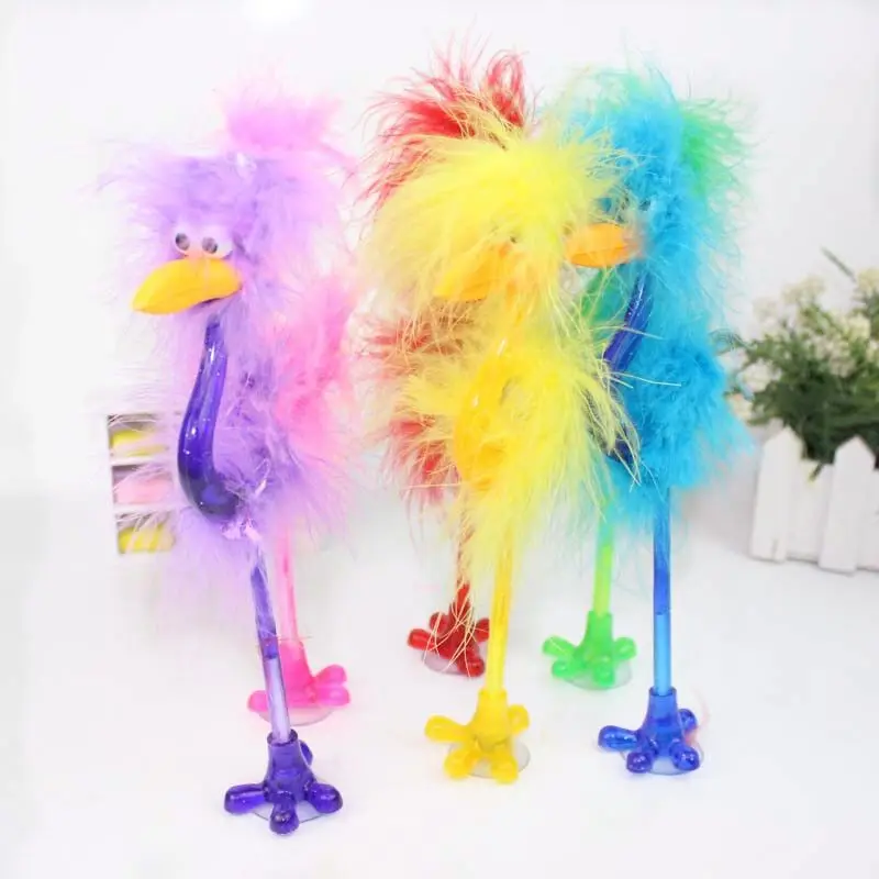 Funny Ostrich Feather Pen - Novelty Gift for Office & School