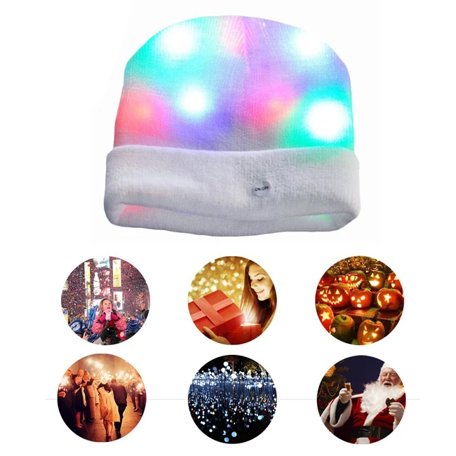 2019 Christmas Led Knitted Hat,Light Up Hat,Led Hat For Winter - Buy ...