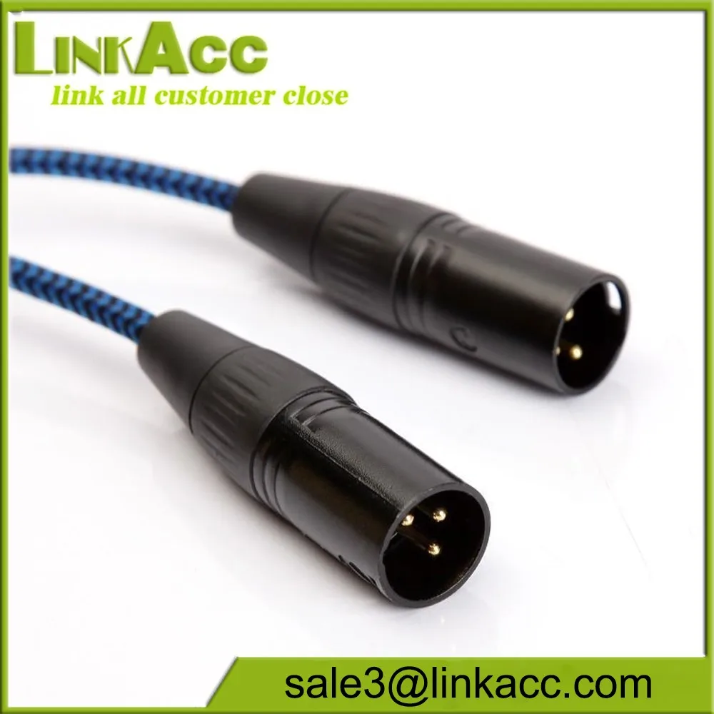 Hi-end 3.5mm Stereo Jack To 2 Xlr 3 Pin Plug Splitter Cable Audiophile ...