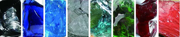 Natural Clear Color Green Slag Glass Rock For Garden Landscaping And ...
