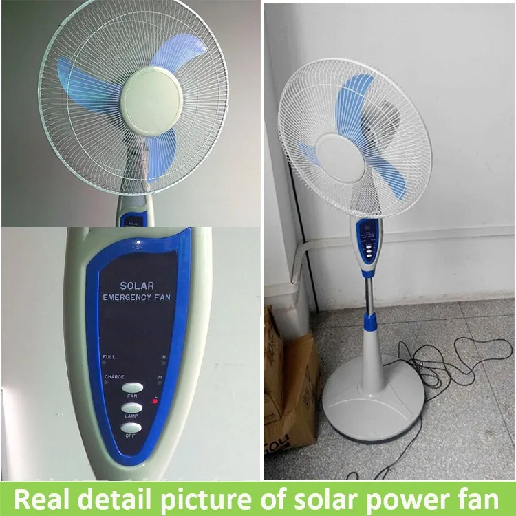 Factory Popular Design 12-inch 12v Dc Table Fan Solar Fan Rechargeable ...