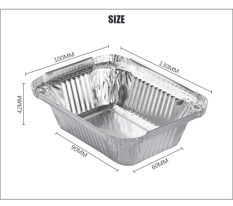 250/260 Ml aluminio desechable contenedor/aluminio de contenedores ...