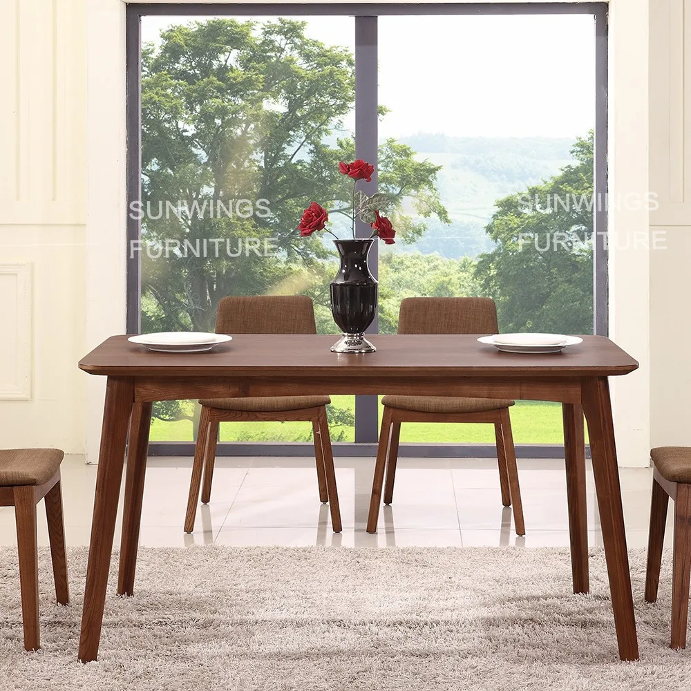 Korean Modern Style Dining Room Furniture Wooden Dining Table Set 4 ...