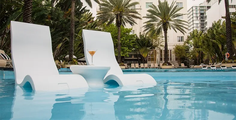 Plastic Waterproof Sun Lounger Chair Beach Chair Leisure Chair For Pool ...