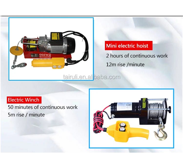 Mini Construction Lift 500kg 1000kg Hoist outdoor Crane Products from Hebei Tairuli Crane ...