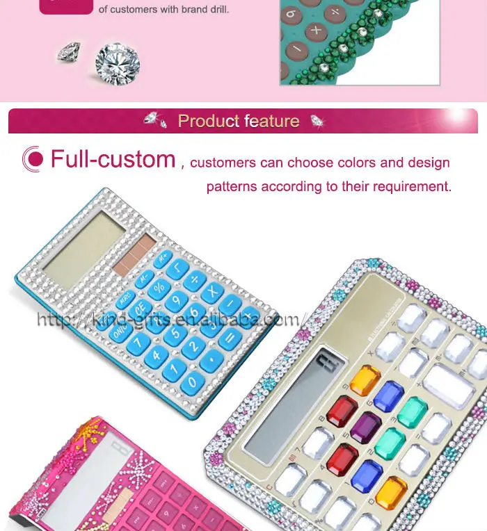 Wholesale Bling Mini Calculator For Desktop Gift - Buy Crystal Bling ...