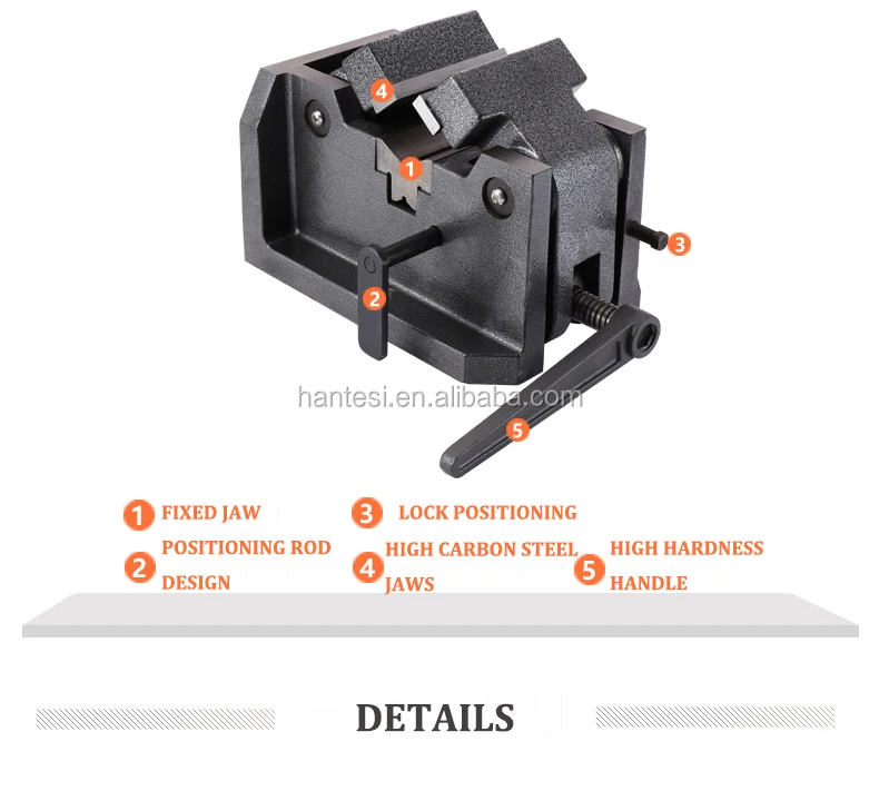 Wholesale Machine Vise Pipe Vice V-Type Clamp Vice for CNC